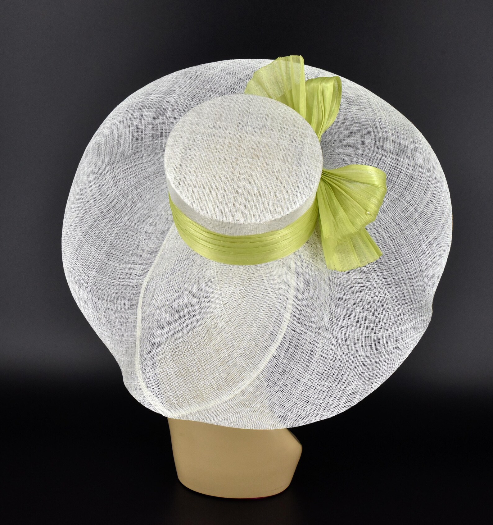 M2442( White +more Option) 7.5-8” Jumbo Wide Brim Kentucky Derby Hat ...