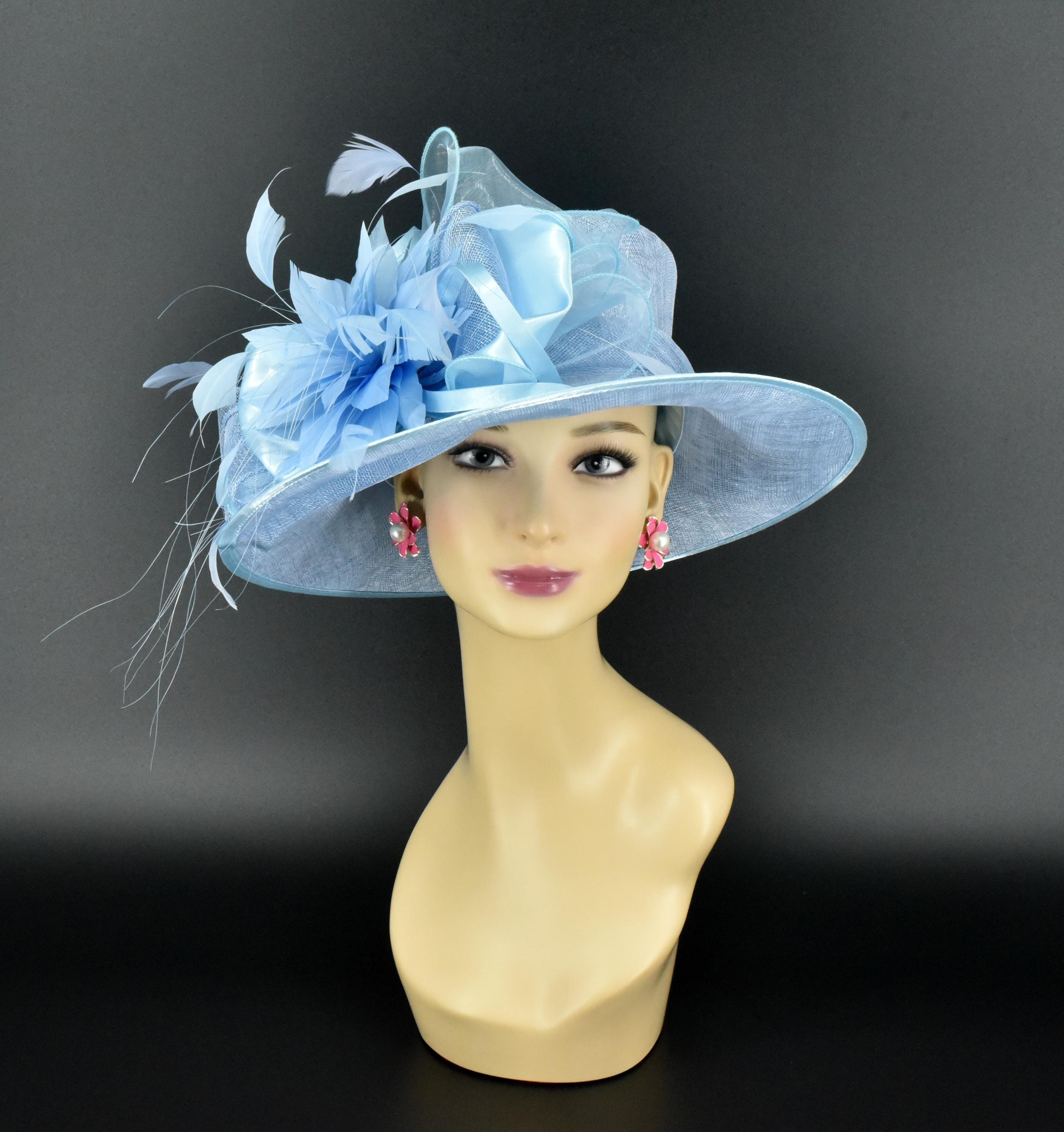 SF044( Light Blue + More Colors )kentucky Derby, Church, Wedding ...