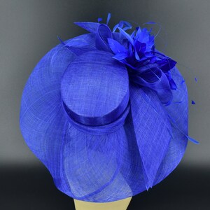 M22019F ( Royal Blue Hat ) Kentucky Derby Hat Church Hat Wedding Hat ...