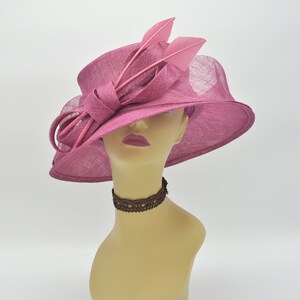 M91( Red Violet )kentucky Derby Hat, Church Hat, Wedding Hat, Easter ...