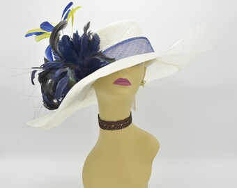 Royal Blue Tea Party Hat - Etsy