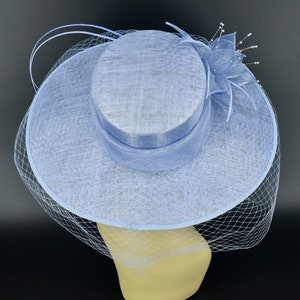 M489V ( Periwinkle Hat )kentucky Derby Hat, Church Hat, Wedding Hat ...