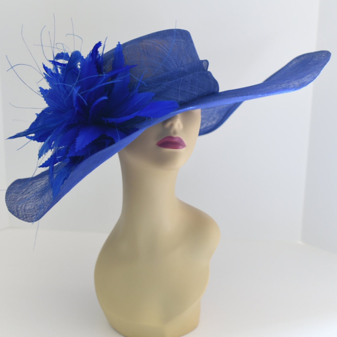 M508 Royal Blue Hat Kentucky Derby Hat Church Hat - Etsy