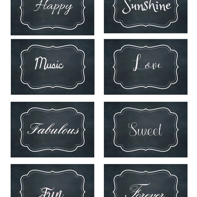 Chalkboard Label - Etsy