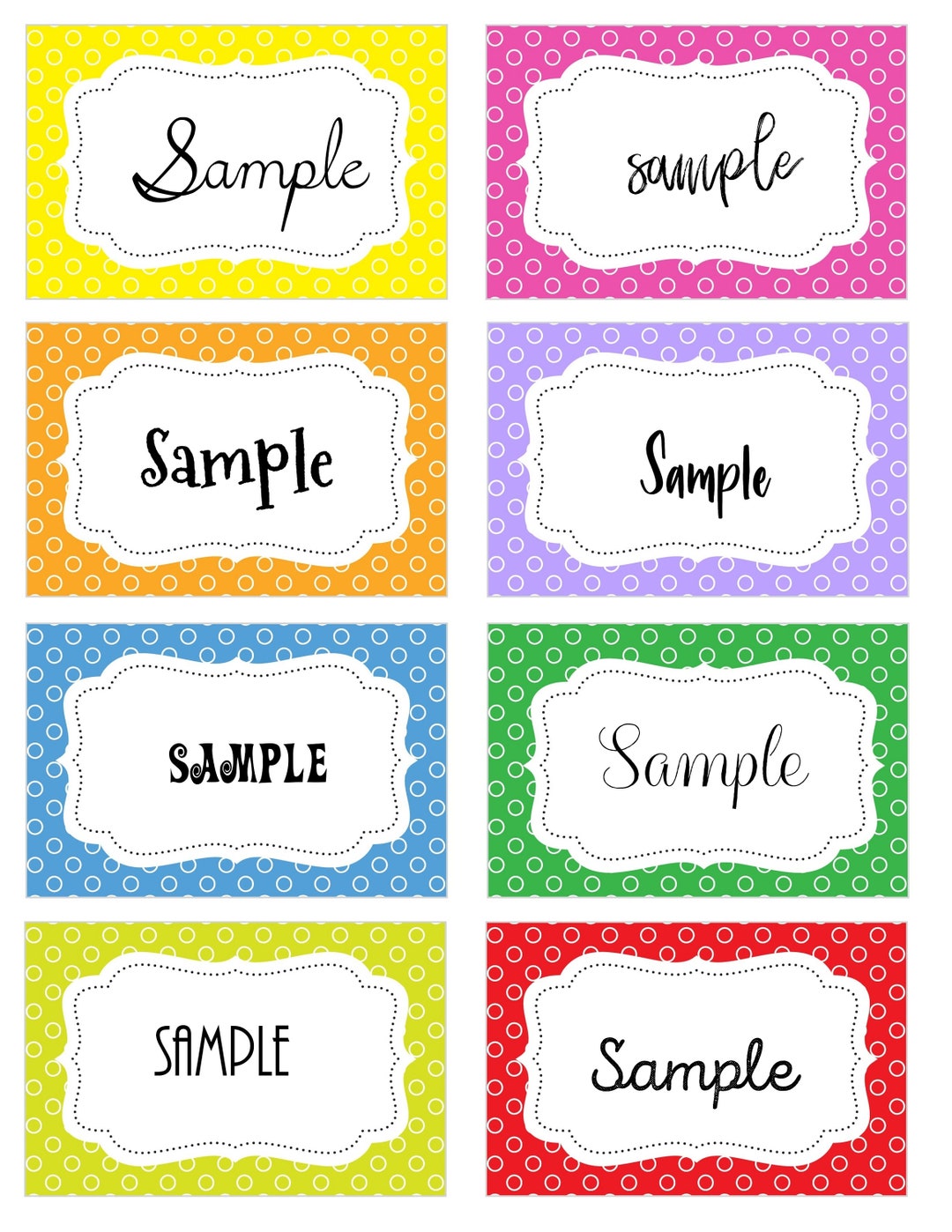 Rainbow Pastel Tags and Labels. Perfect for Easter Parties, Summer Fun ...