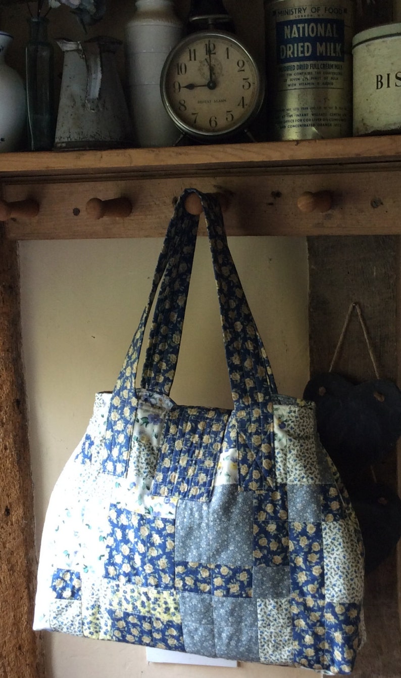 Patchwork Bag PATTERN. Easy Disappearing 9 Patch PDF Instant Download ...