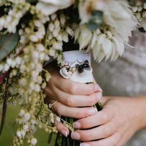Custom Cat Wedding Bouquet Charm, Perfect for Brides and Pet Lover ...