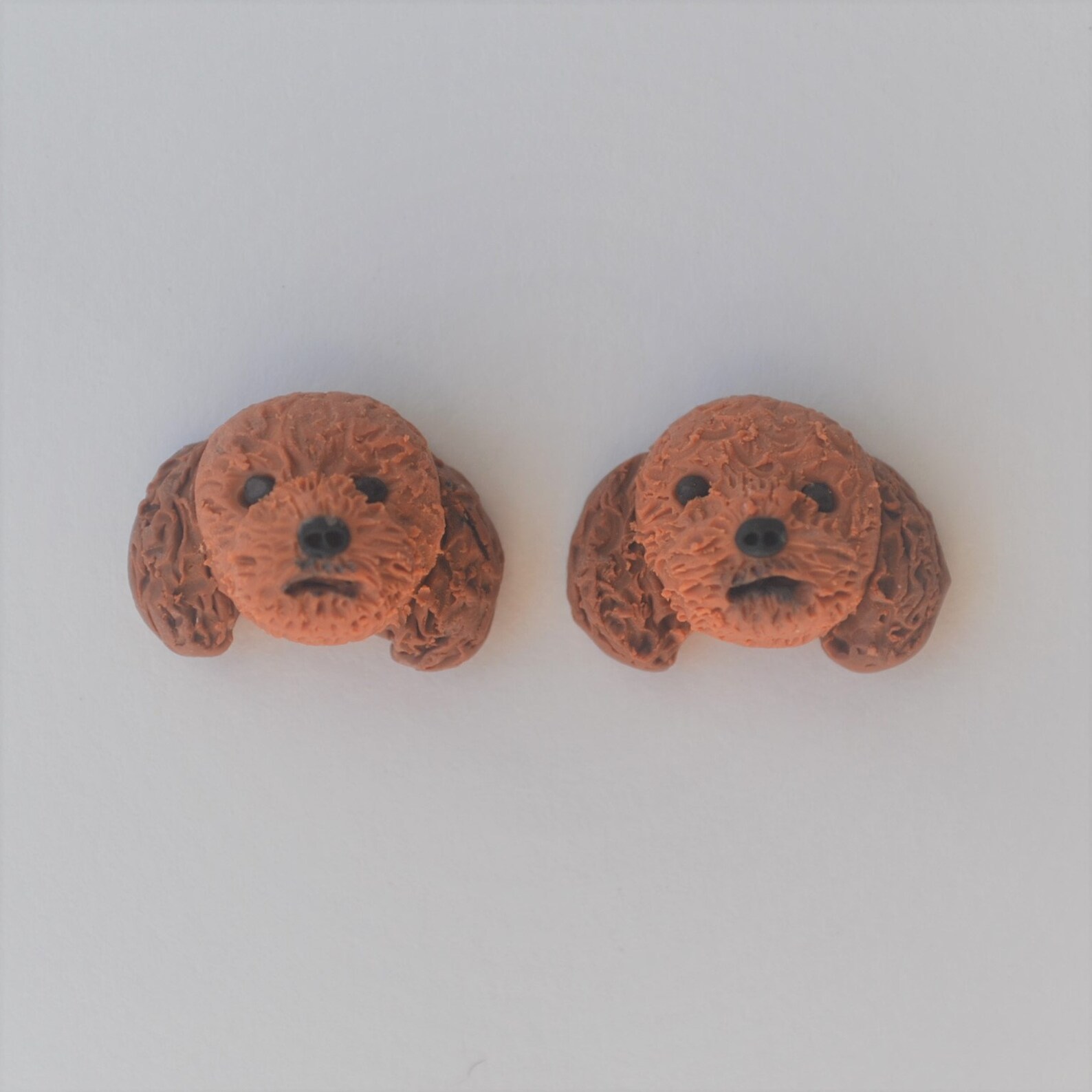Cavoodle Earrings Handmade Polymer Clay Cavapoo Dog Studs - Etsy Australia