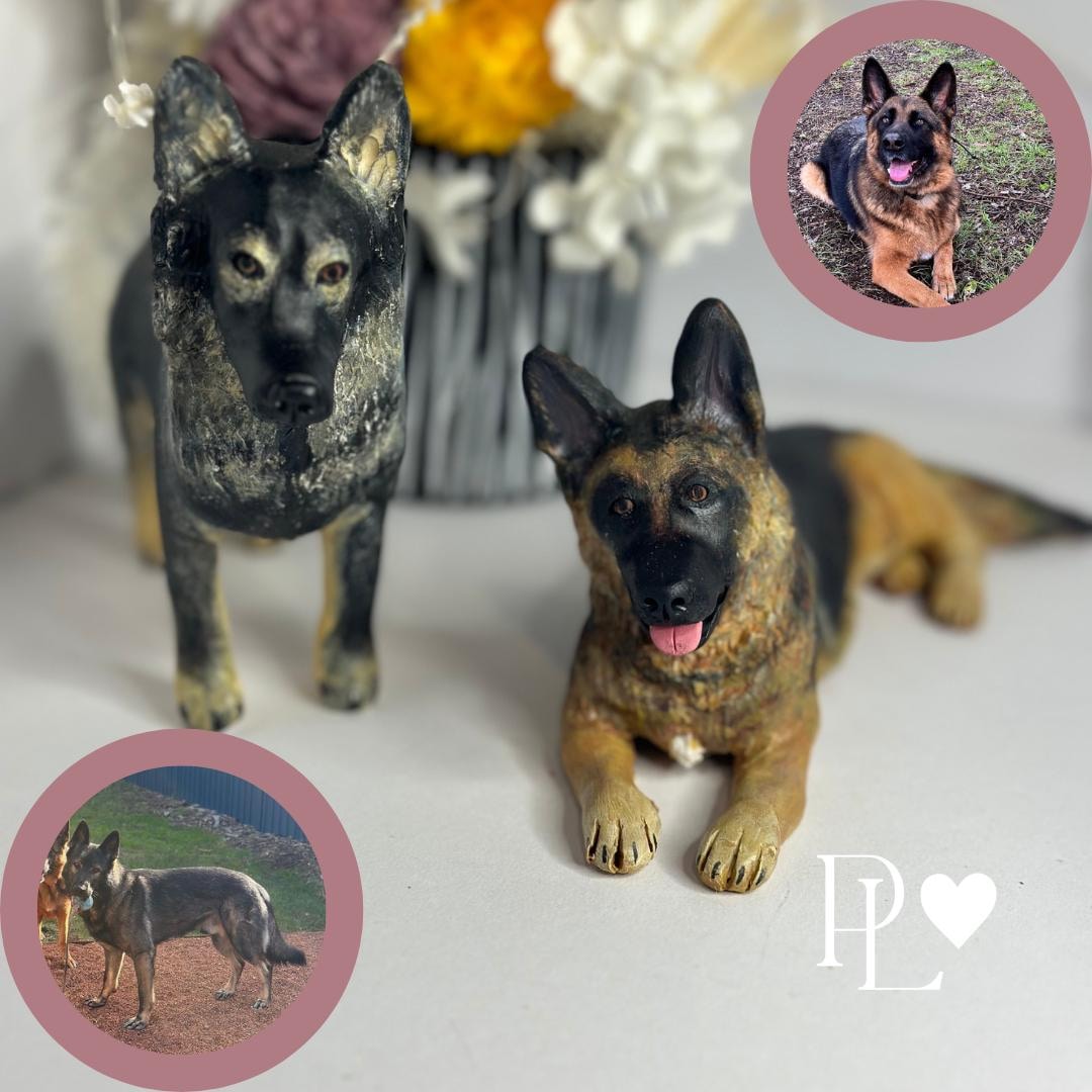 German Shepherd Personalized Wedding Cake Topper, Pet Cake Topper ...