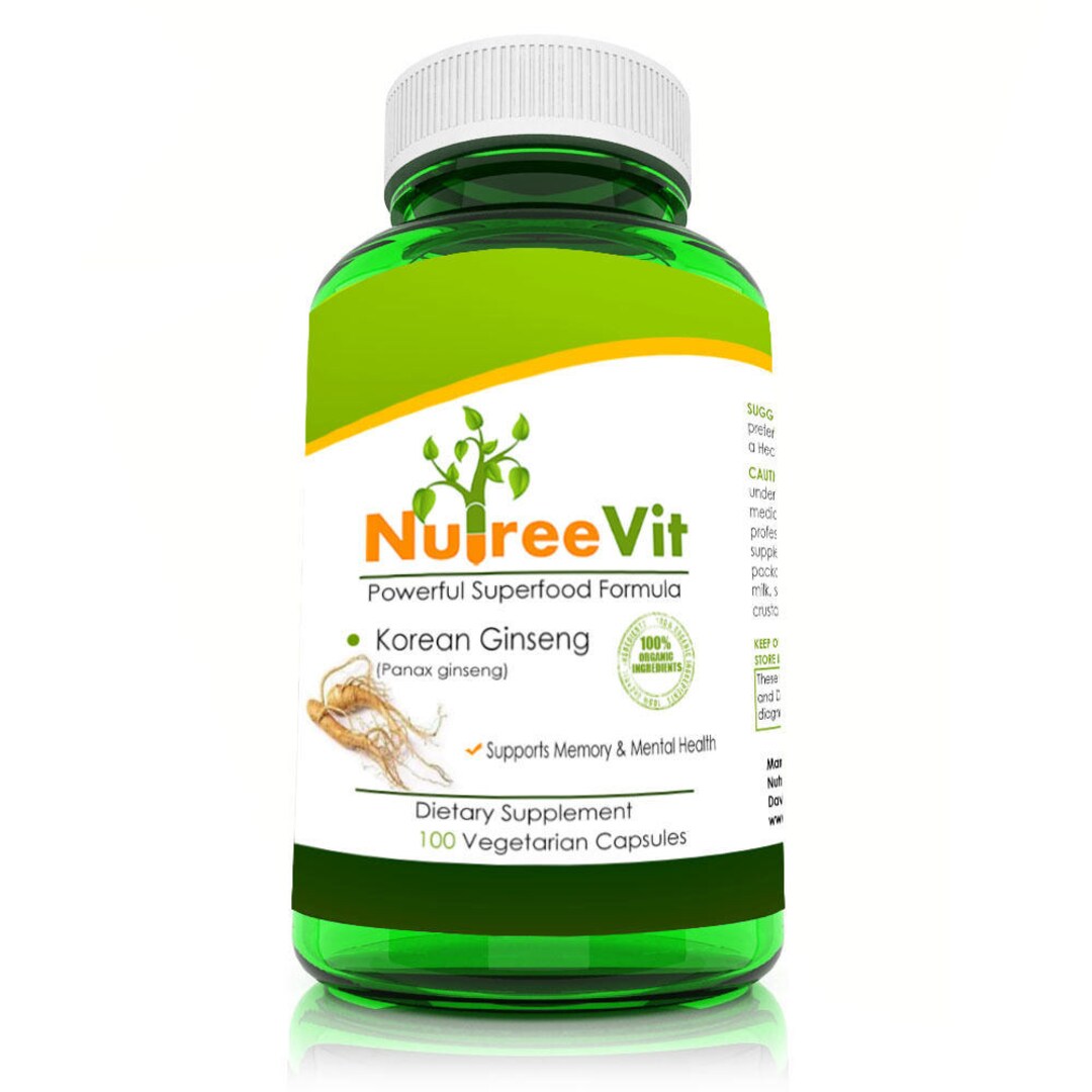 Reine 100% KOREANISCHE GINSENG GEMÜSE Kapseln (500 mg) - Etsy.de