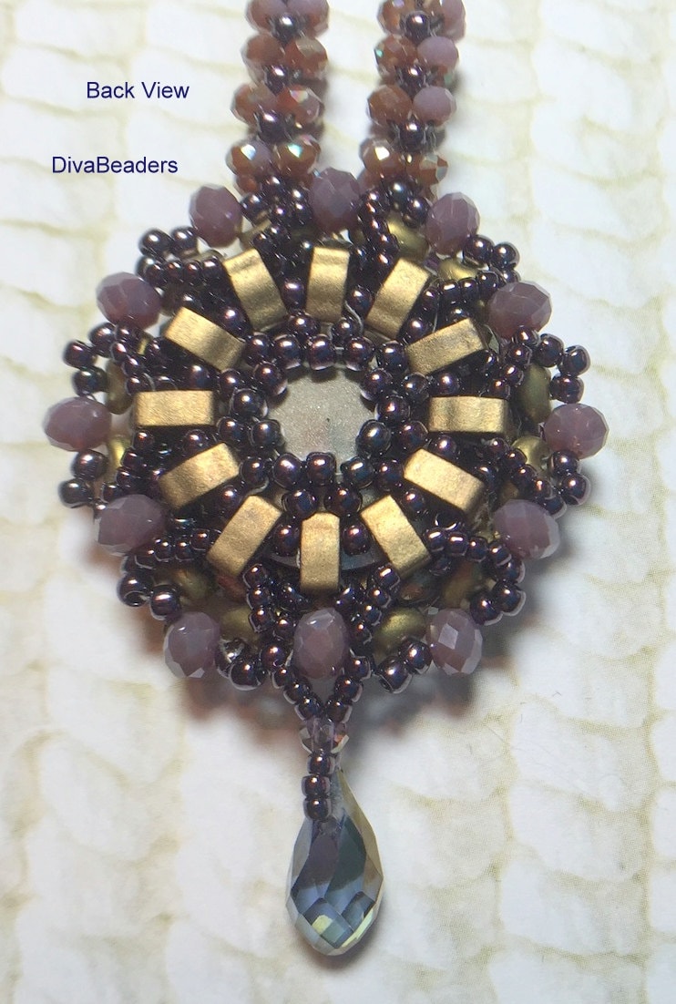 Rapturous Rivoli Pendant PDF Pattern and Tutorial - Etsy