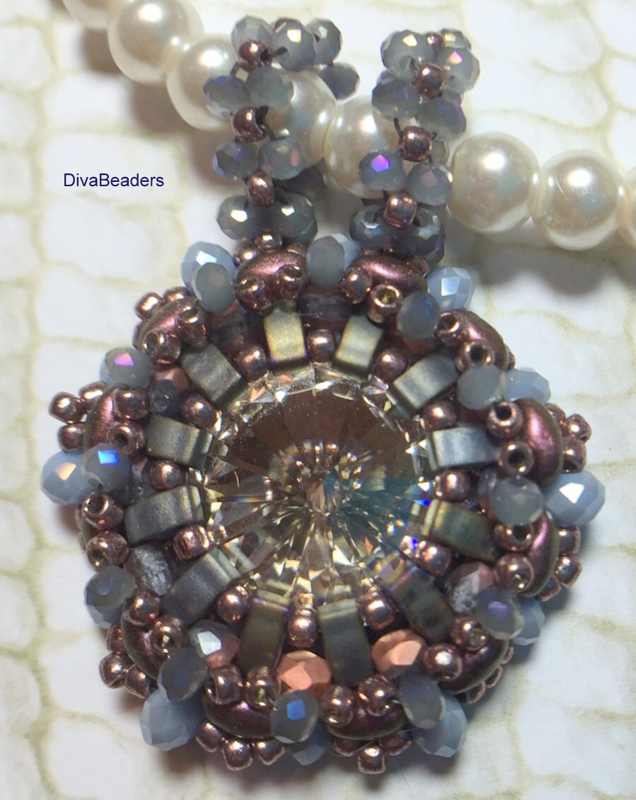 Rapturous Rivoli Pendant PDF Pattern and Tutorial - Etsy