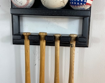 10 Mini Baseball Bat Display Holder Rack Wall Mount Holds - Etsy