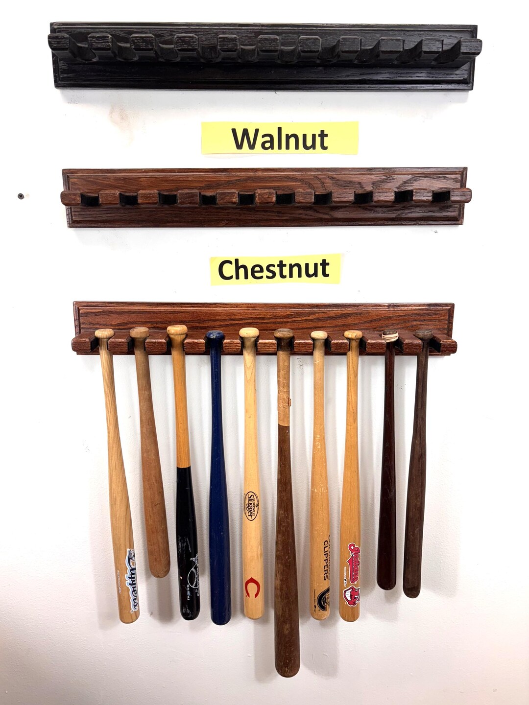 Souvenir Baseball Bat Holder Display - 10 Mini - Bats Free Shipping - Etsy