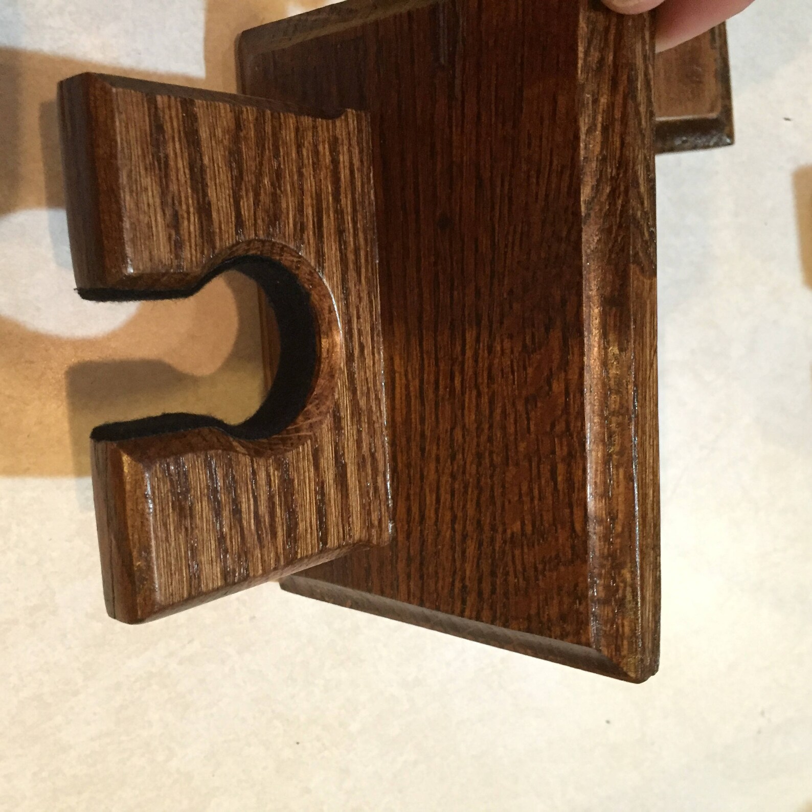 Baseball bat holder full size bat Chestnut stain | Etsy