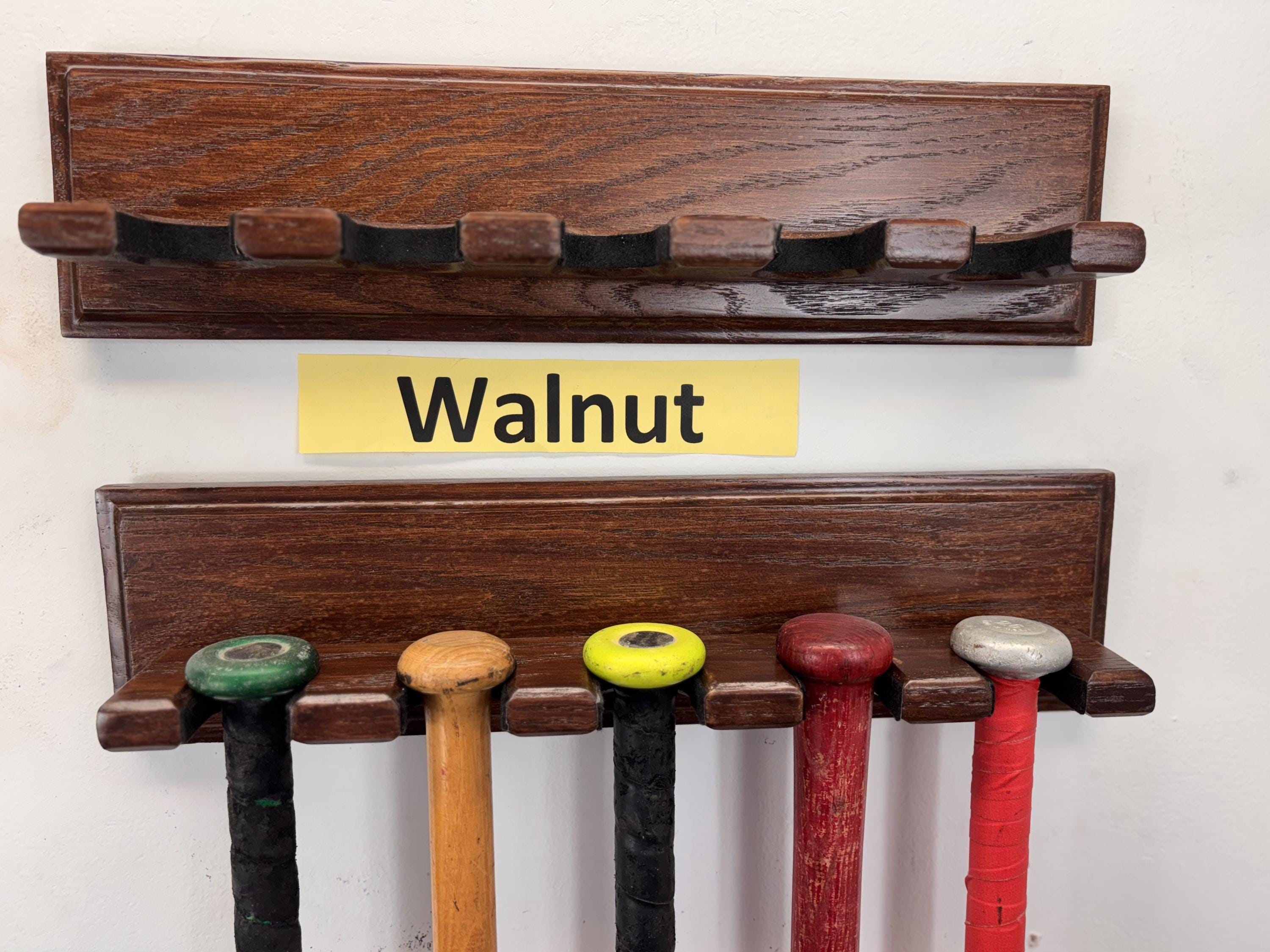 5 Full Size Baseball Bat Display Hanger for 5 Bats or Balls - Handmade ...