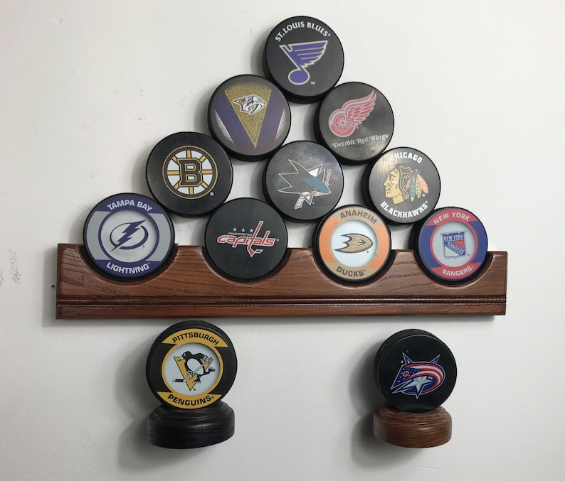 Hockey Puck Display Holds 4 10 Pucks - Etsy
