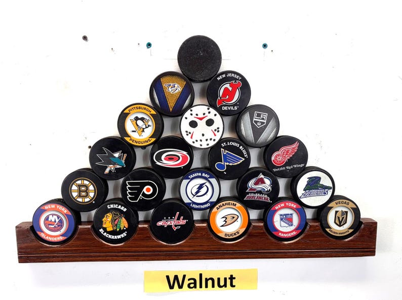 6 to 21 Hockey Puck Holder Wall Rack Mount Floating Shelf Display - Etsy