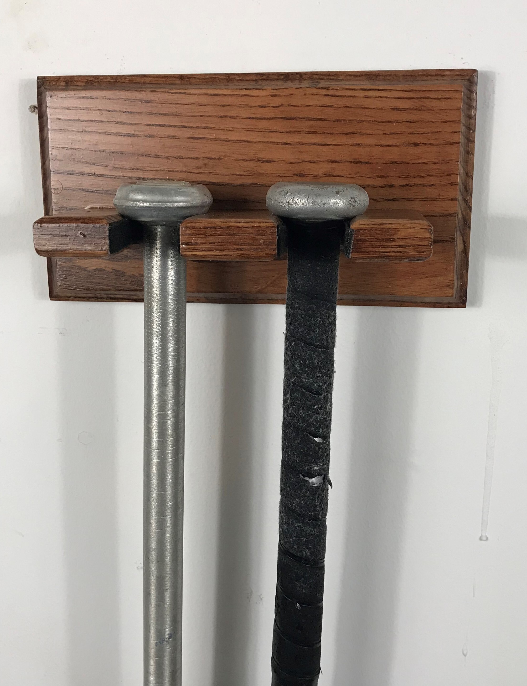 Baseball Bat Display Holder holds Two Bats Verticaly | Etsy