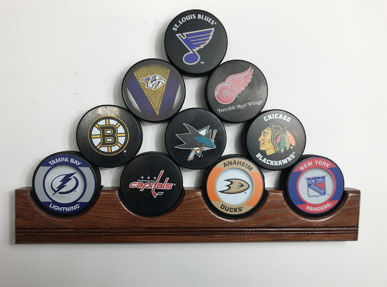 Hockey Puck Display Holds 4 10 Pucks - Etsy