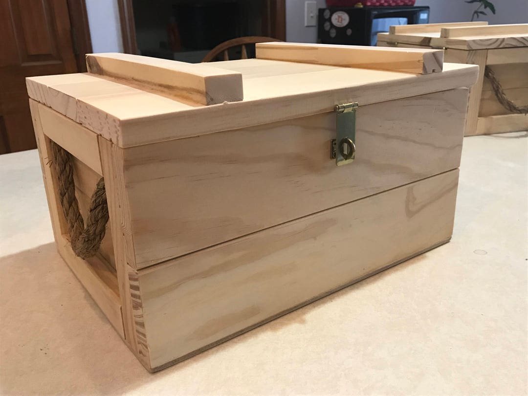 Ammo Box - Unfinished With Rope Handles - Etsy