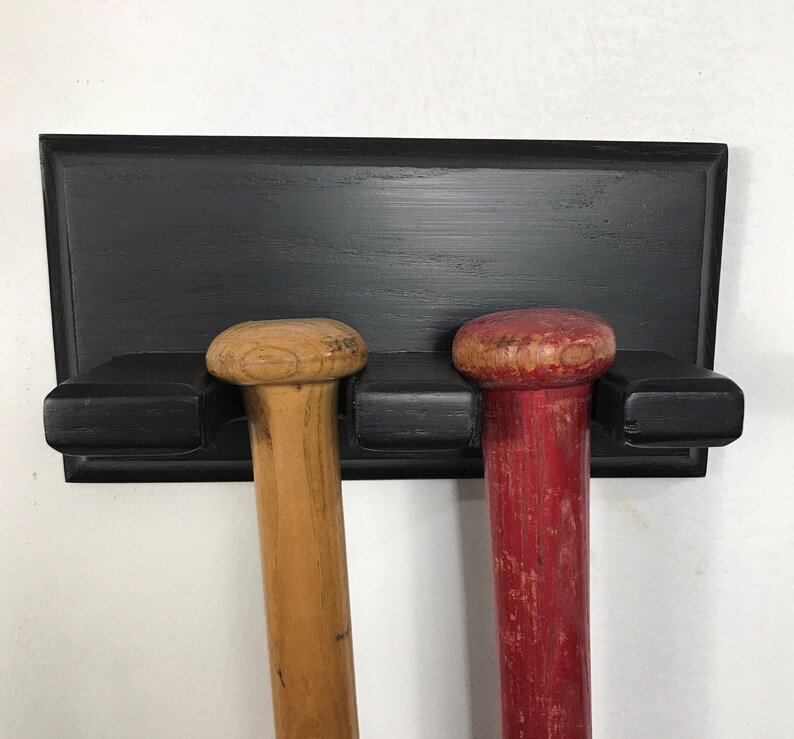 Baseball Bat Display Holder holds Two Bats Verticaly | Etsy