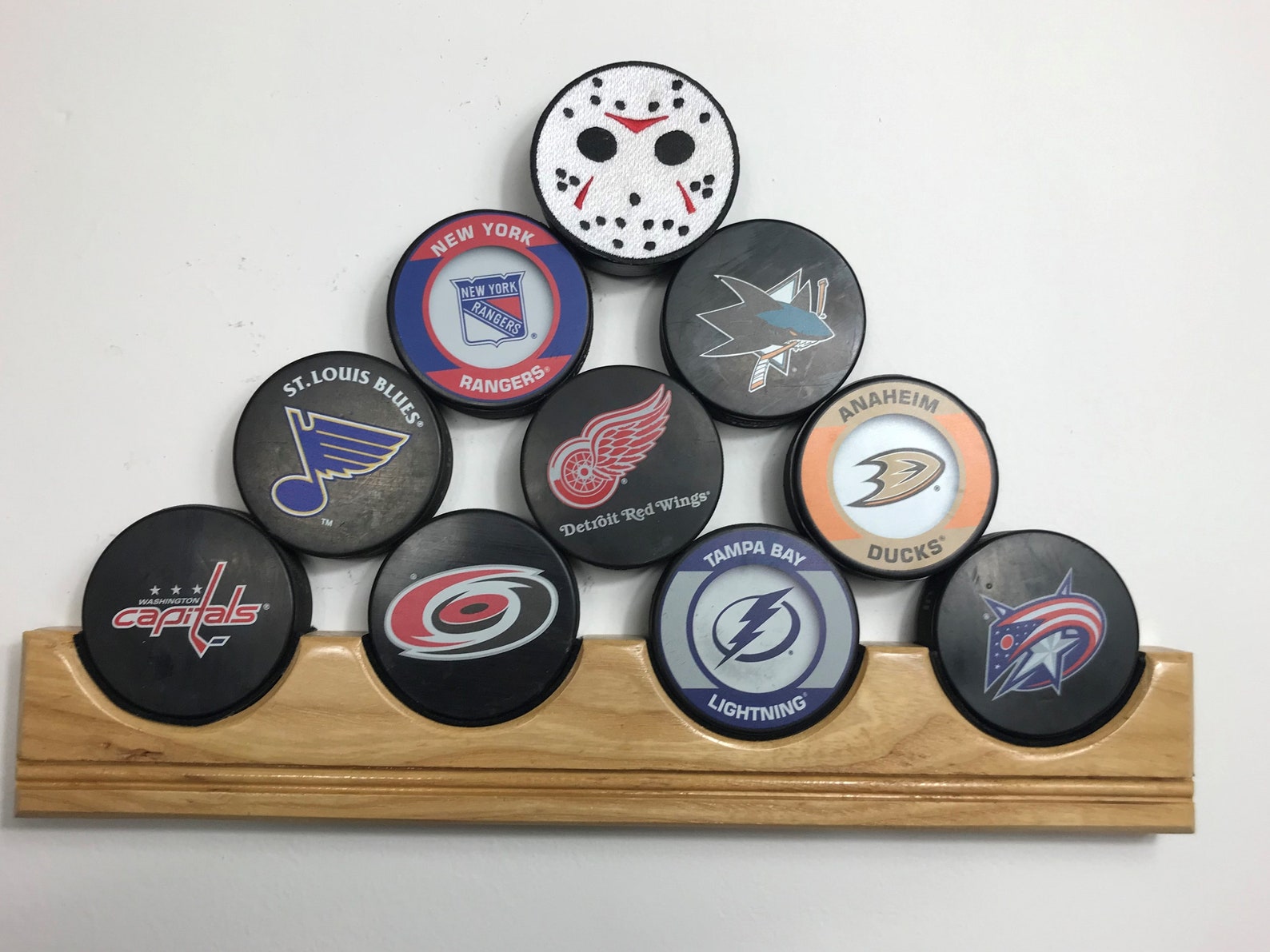 Hockey Puck Display Holds 4 10 Pucks - Etsy