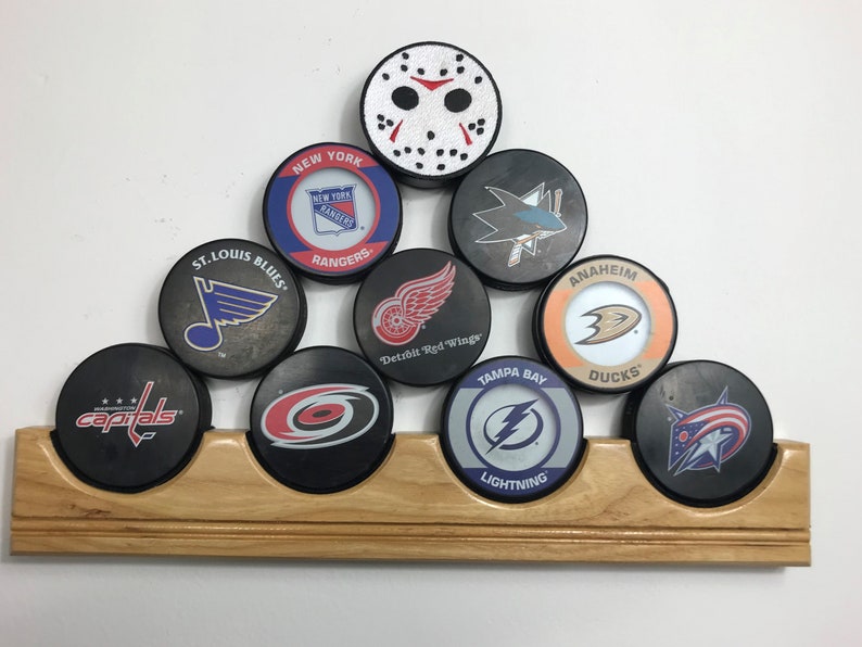 Hockey Puck Display Holds 4 10 Pucks - Etsy