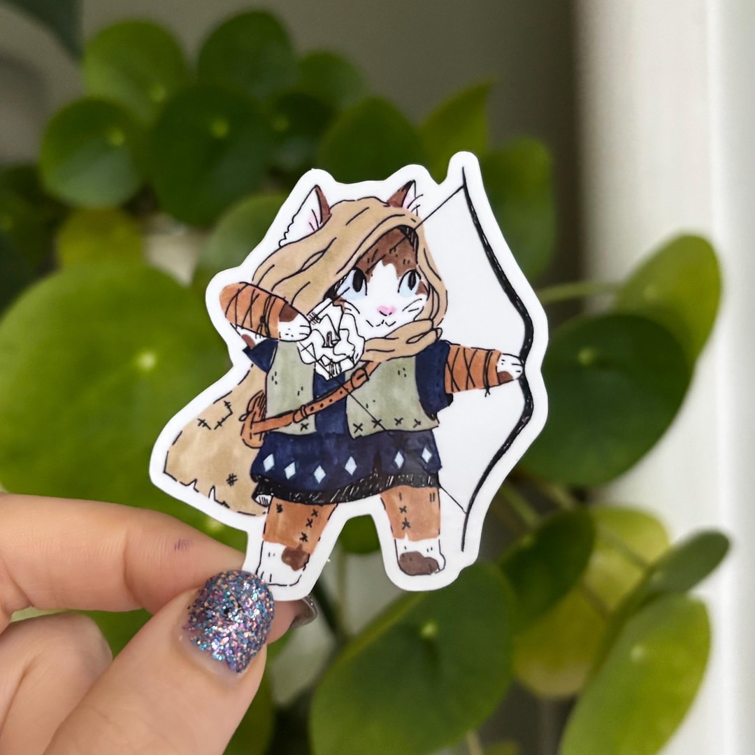 D&D Cat Ranger Sticker ~ Vinyl Glossy - Etsy
