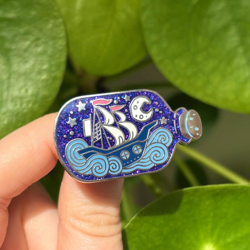 Pirate Ship Pin Badge - Etsy UK