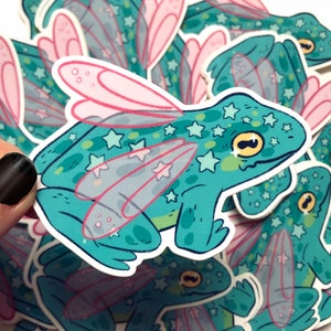 Fairy Frog Sticker Decal ~ Vinyl Glossy - Etsy
