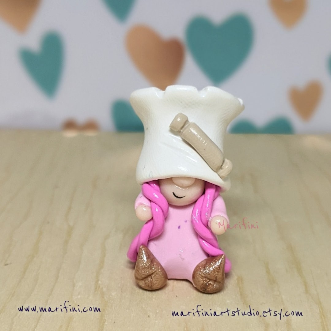 Miniature Chef Gnome/ Rolling Pin Gnome/ Cooking Gnome Girl/ Gnome ...