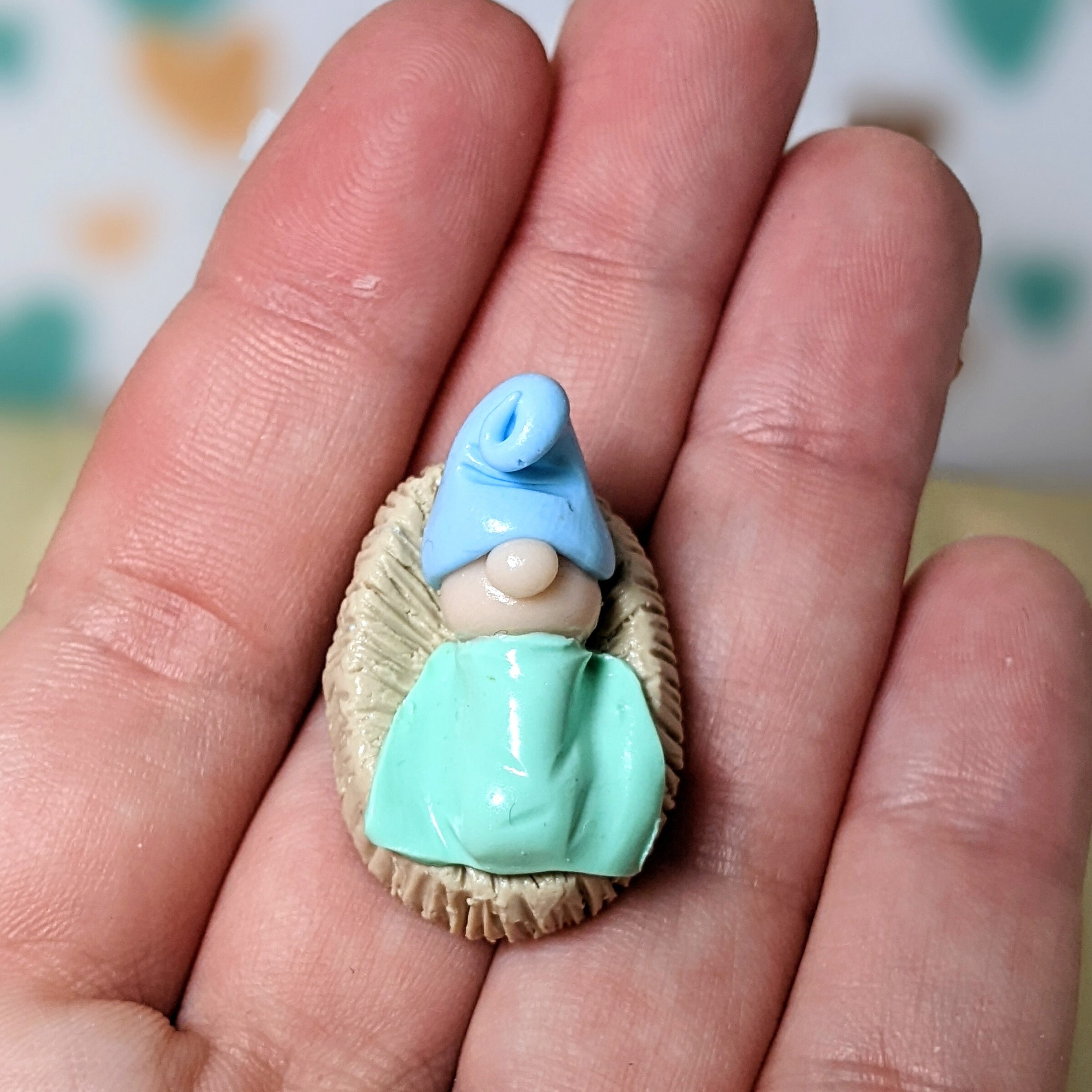 Miniature Gnome Nativity Set: Collectible Clay Gnome Figurines - Etsy