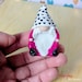 Gnome Worry Stone/ Handmade Worry Stone/ Hand-painted Hearts Resin ...