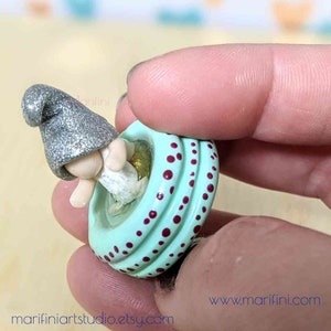 Miniature Pool Gnome: Handmade Polymer Clay Summer Decor - Etsy