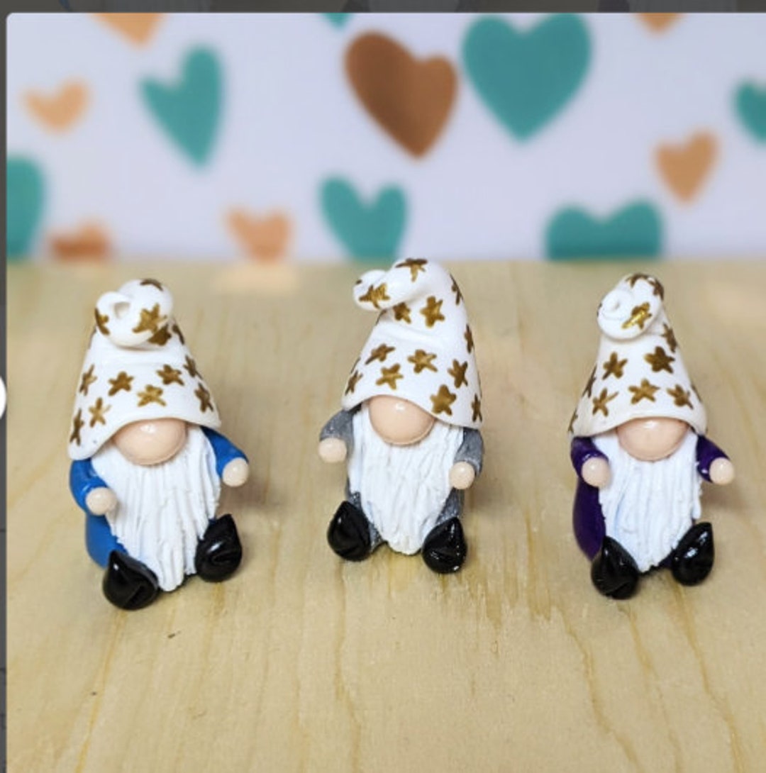 Miniature Wise Men Gnomes: Handcrafted Polymer Clay Nativity Display - Etsy