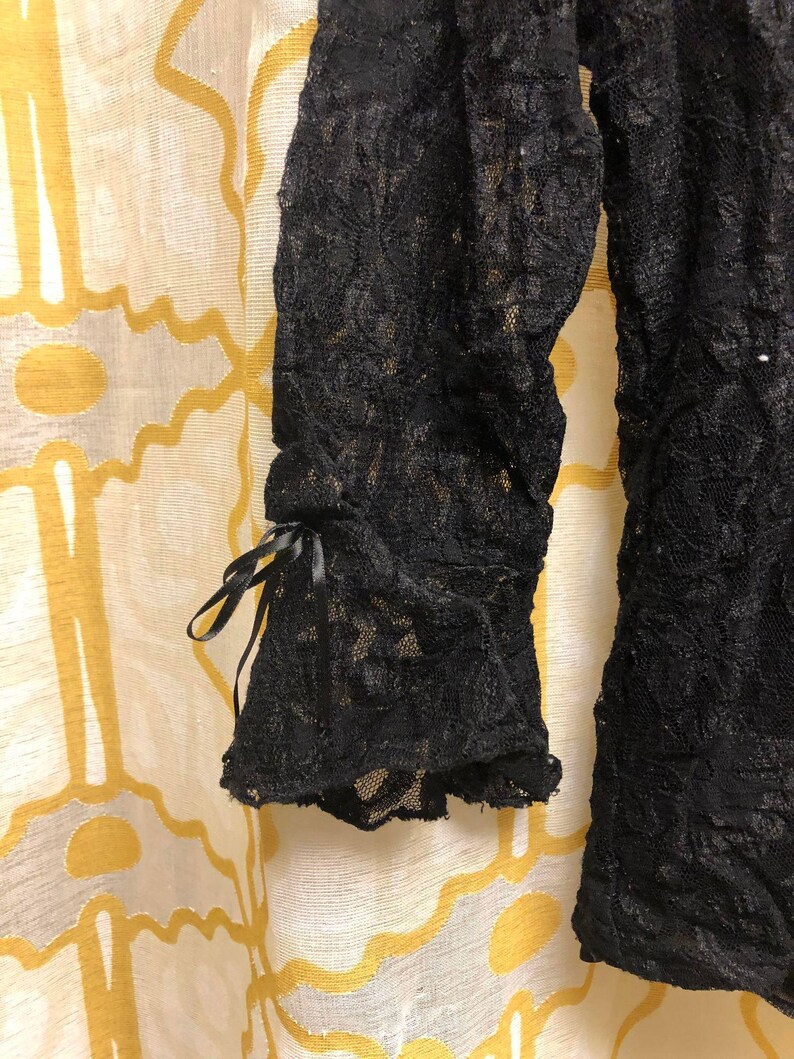 Gothic Black Lace Top - Etsy