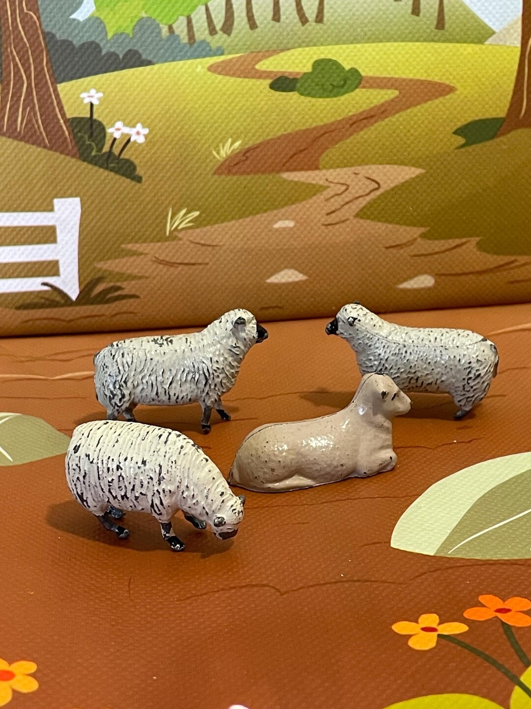 4 SHEEP ~ Vintage Lead Farm Animals ~1950's, Britain's. - Etsy