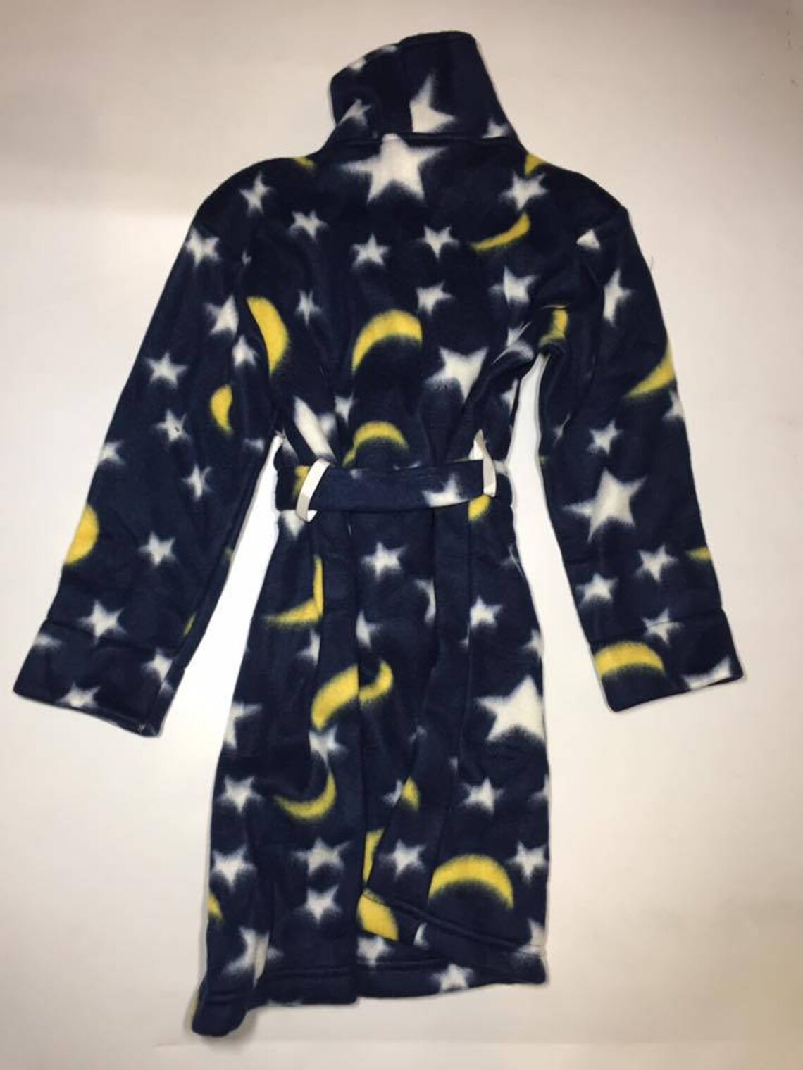Zoofleece Kids Blue Star Moon Navy Fleece Robe Baby Winter - Etsy