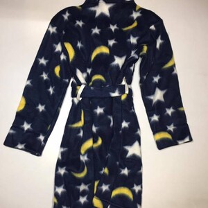 Zoofleece Kids Blue Star Moon Navy Fleece Robe Baby Winter Warm Gift ...