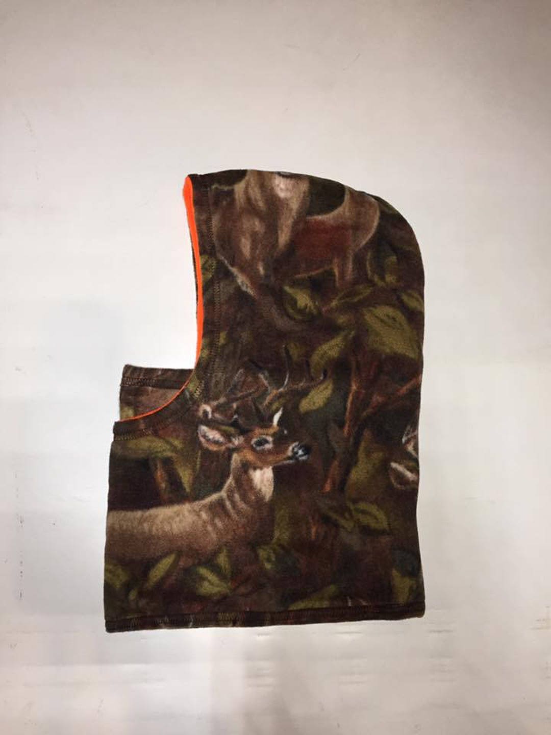 Zoofleece Unisex Camouflage Brown Deer Balaclava Face Mask Reversible ...