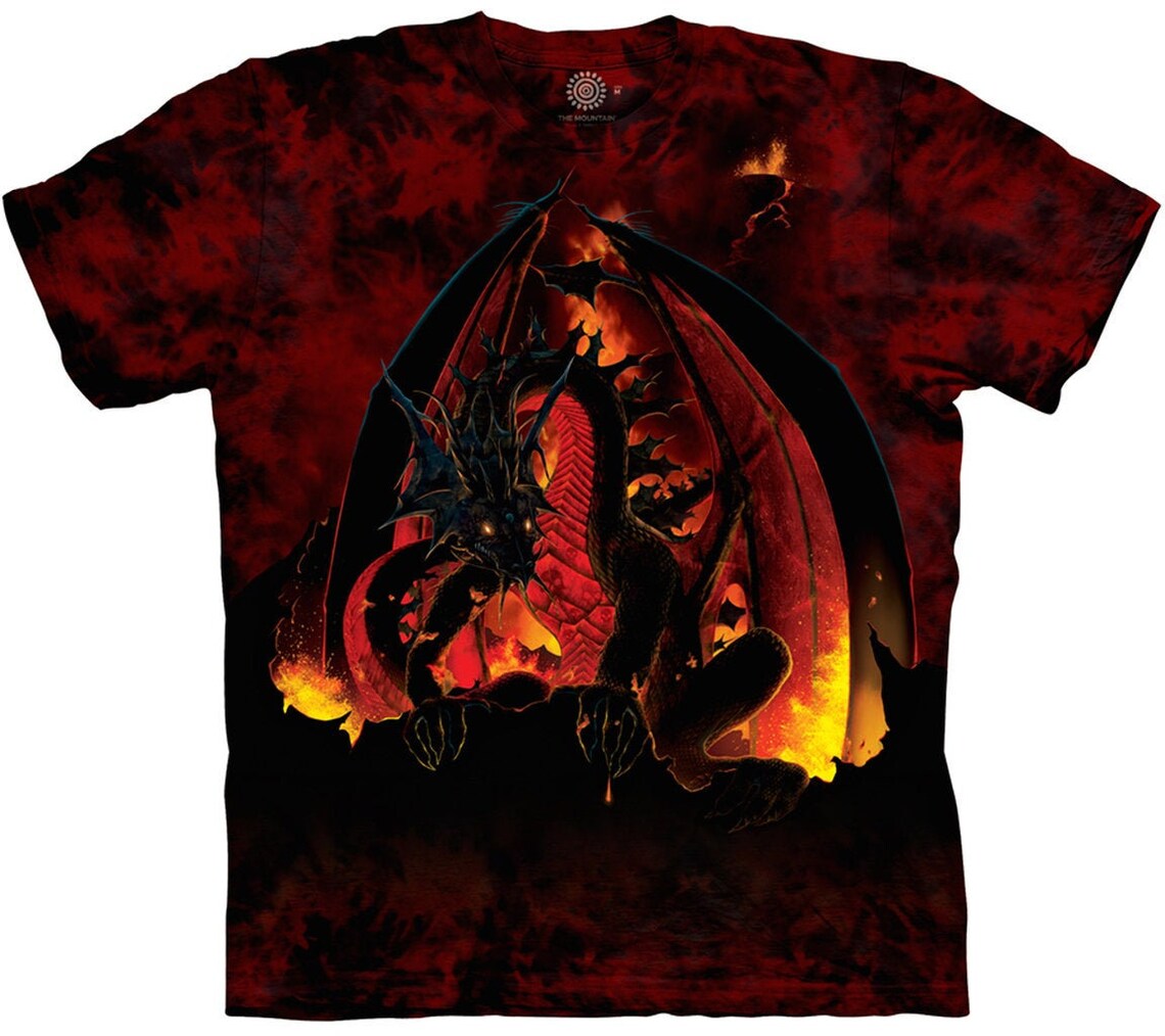 Dragon Fireball Claws Legendary Winged Horned Four-legged - Etsy