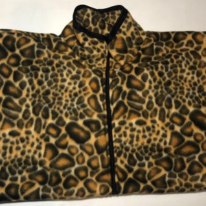 Zoofleece Leopard Cheetah Animal Print Fleece Jacket Best Friend Gift ...