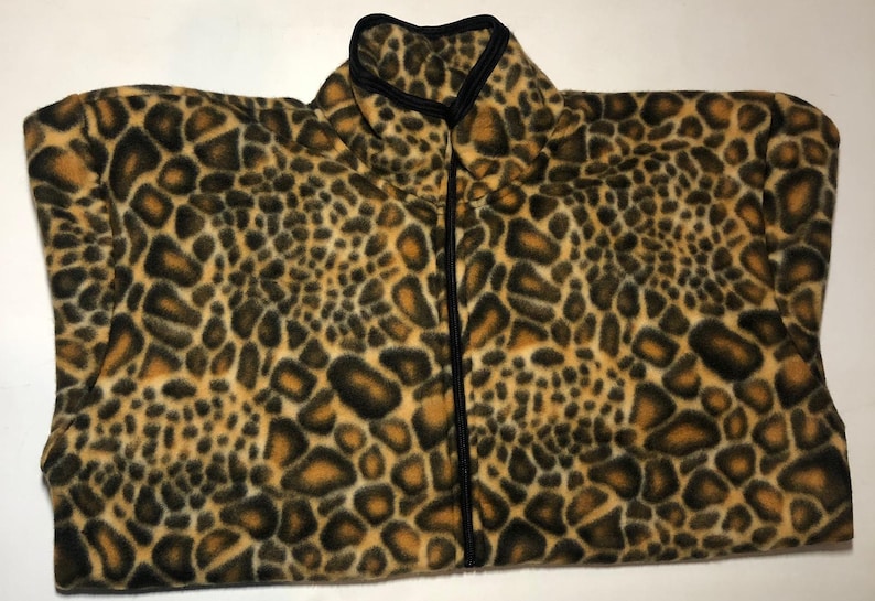 Zoofleece Leopard Cheetah Animal Print Fleece Jacket Best | Etsy