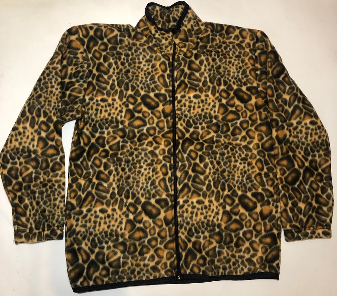Zoofleece Leopard Cheetah Animal Print Fleece Jacket Best Friend Gift ...