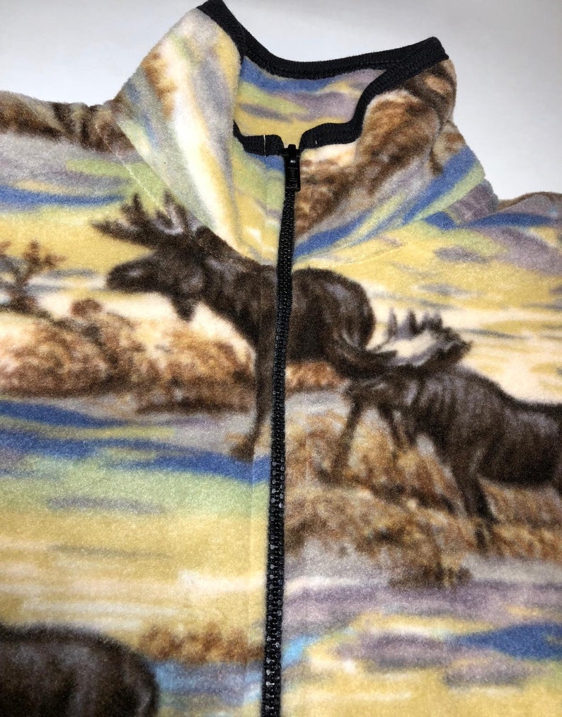 Zoofleece Moose Winter Fleece Jacket Ugly Sweater Funny - Etsy