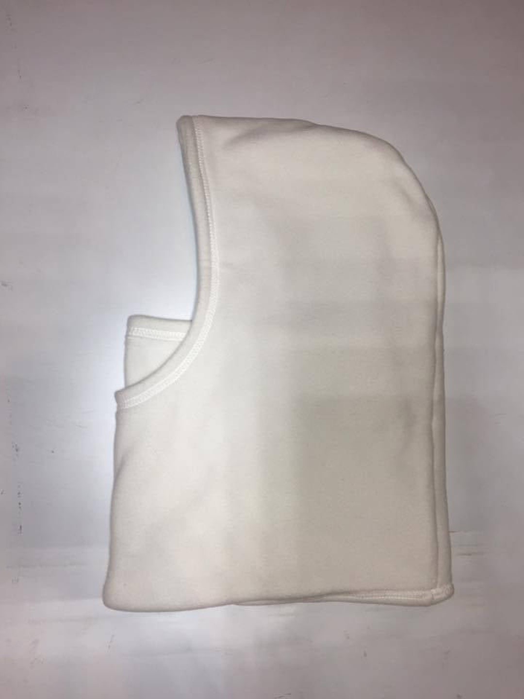 Zoofleece Unisex Solid White Balaclava Face Mask Reversible Hood Winter ...