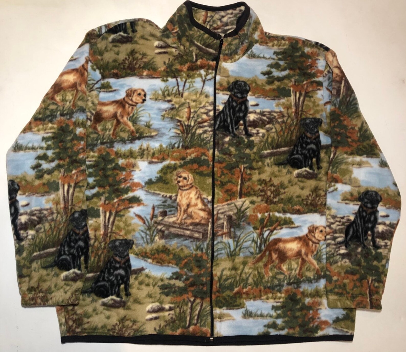 Zoofleece Labrador Retrievers Dogs Cute Puppies Polar Fleece - Etsy