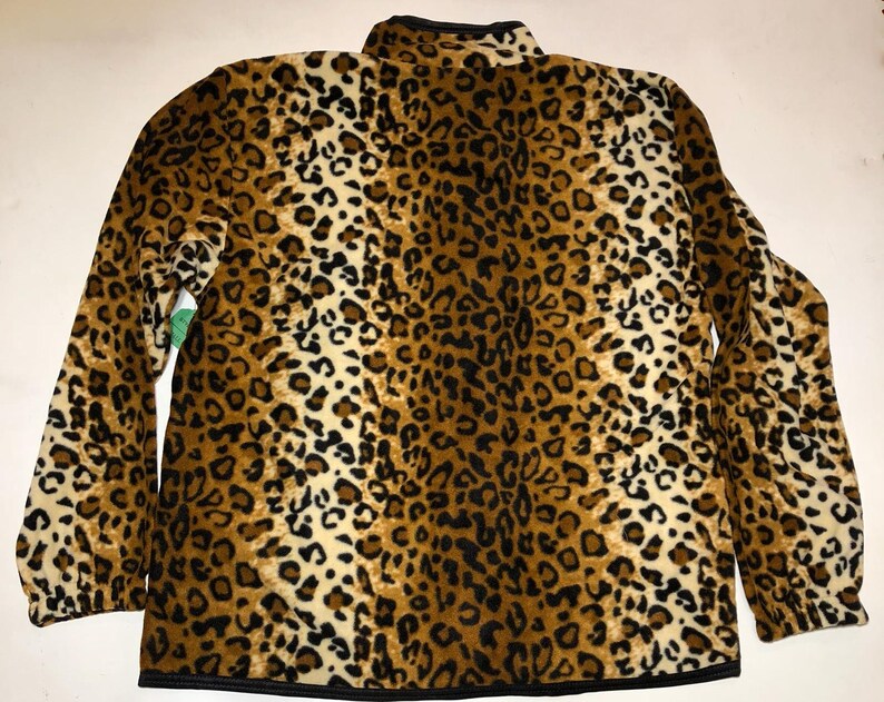 Zoofleece Leopard Animal Print Fleece Jacket Best Friend Gift for Her ...