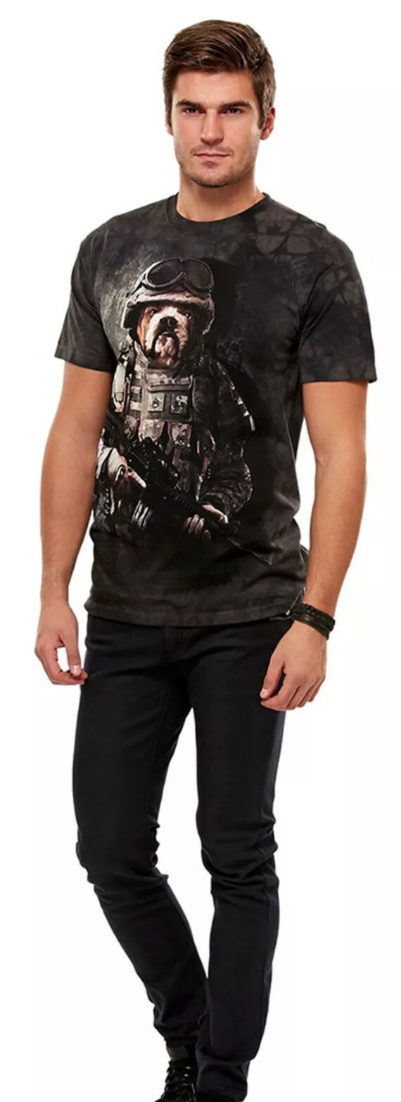 Marine Sam Bulldog Dog Military Funny Cute Dogs Mount… - Gem